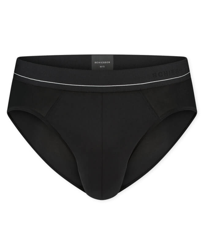 Men's Rio Briefs SCHIESSER Pure Micro -jet black -20%